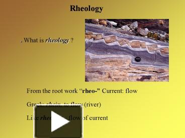 PPT – Rheology PowerPoint presentation | free to download - id: 42b9af ...
