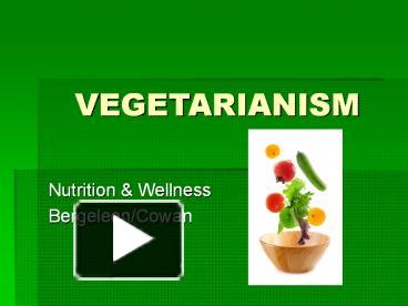 VEGETARIANISM presentation | free to download