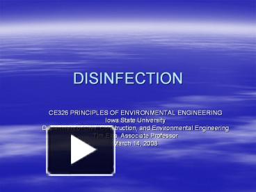 DISINFECTION presentation | free to download