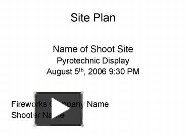 Site Plan presentation | free to view