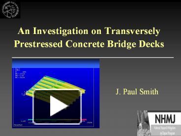 PPT – An Investigation on Transversely Prestressed Concrete Bridge ...