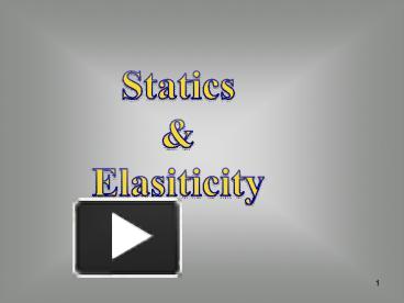PPT – Statics PowerPoint presentation | free to download - id: 42e055-MjA0M