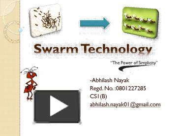 Swarm Technology presentation | free to download