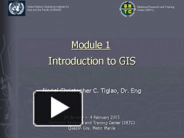 Introduction to GIS presentation | free to view
