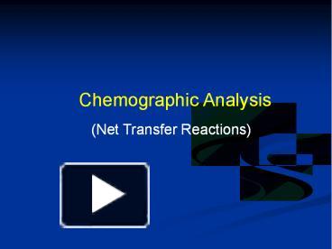 PPT – Chemographic Analysis PowerPoint presentation | free to download ...