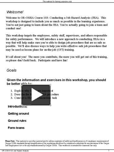 103 Conducting a JHA presentation | free to download