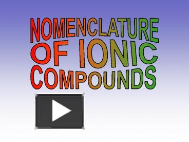NOMENCLATURE presentation | free to download
