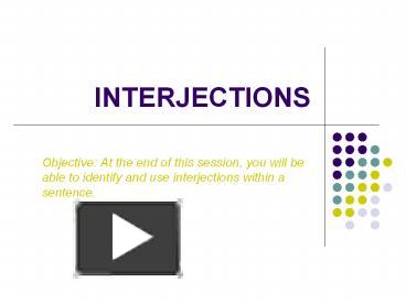 INTERJECTIONS presentation | free to download