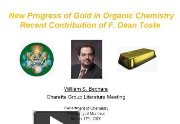 New Progress of Gold in Organic Chemistry Recent Contribution of F ...