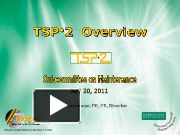 PPT – TSP?2 Overview PowerPoint presentation | free to download - id ...
