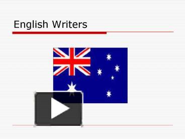 English Writers presentation | free to view