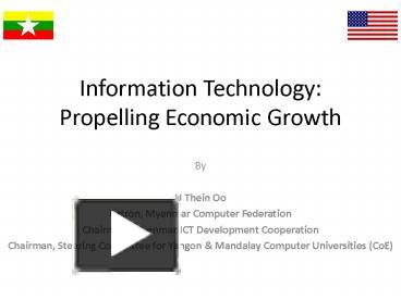 PPT – Information Technology: Propelling Economic Growth PowerPoint ...
