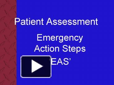 Patient Assessment presentation | free to view