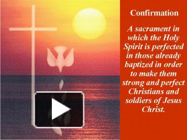 Confirmation presentation | free to view