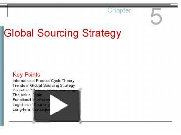 Global Sourcing Strategy presentation | free to download