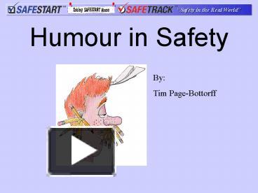 Humour in Safety presentation | free to view