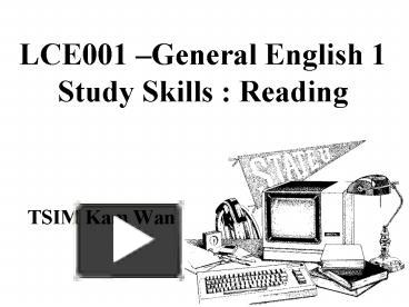 PPT – LCE001 PowerPoint presentation | free to download - id: 4369f0-NzY3O