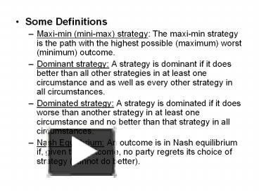 PPT – Some Definitions PowerPoint presentation | free to download - id ...