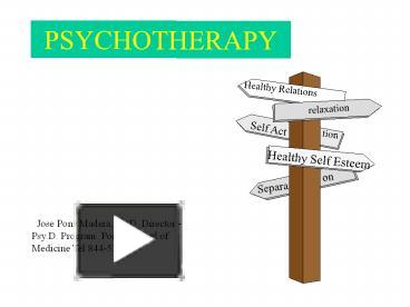PPT – PSYCHOTHERAPY PowerPoint presentation | free to download - id ...