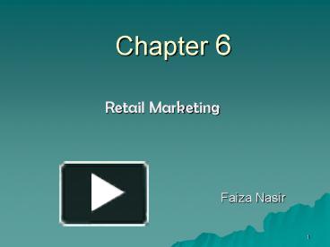 Retail Marketing presentation | free to download