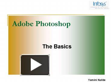 Adobe Photoshop presentation | free to view