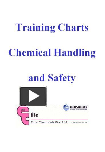 Training Charts Chemical Handling and Safety presentation | free to ...