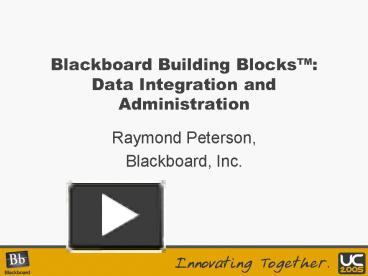PPT – Blackboard Building Blocks PowerPoint presentation | free to ...