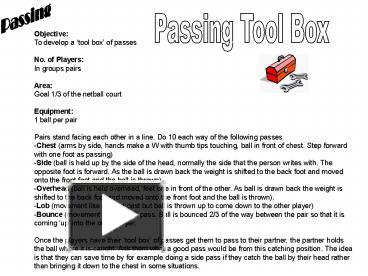 PPT – Passing PowerPoint presentation | free to download - id: 43b3fa-ODBhN