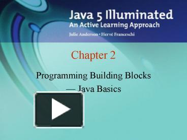 Programming Building Blocks presentation | free to view