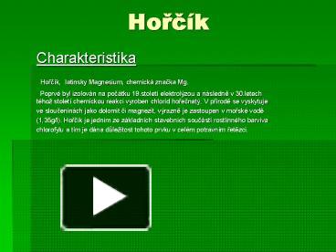 Horc presentation | free to download