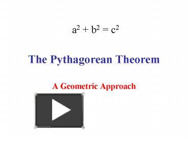 The Pythagorean Theorem presentation | free to view