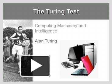 The Turing Test presentation | free to download