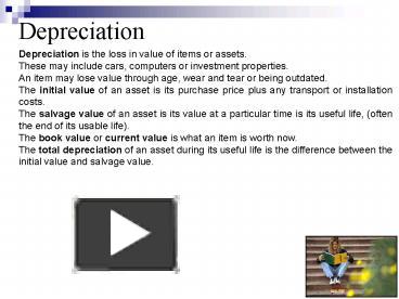 Depreciation presentation | free to download