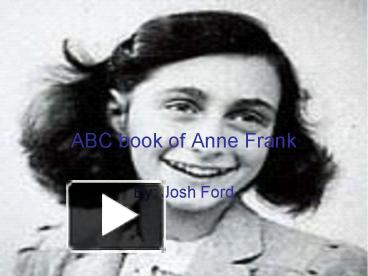 ABC book of Anne Frank presentation | free to download