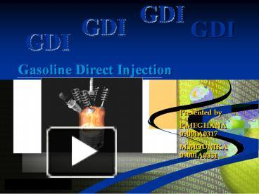 Gasoline Direct Injection presentation | free to download