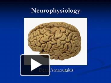 Neurophysiology presentation | free to view