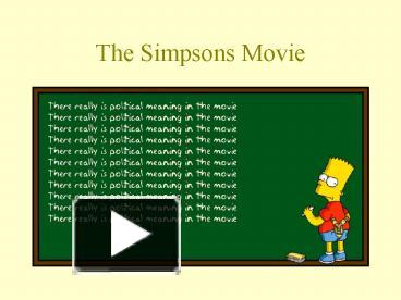 The Simpsons Movie presentation | free to view