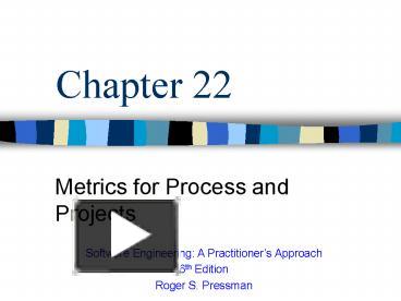 Metrics for Process and Projects presentation | free to view