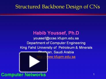 PPT – Structured Backbone Design of CNs PowerPoint presentation | free ...