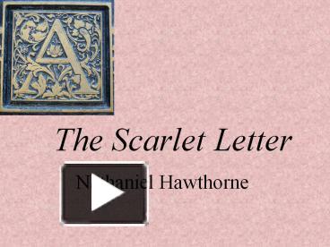 PPT – The Scarlet Letter PowerPoint presentation | free to download ...