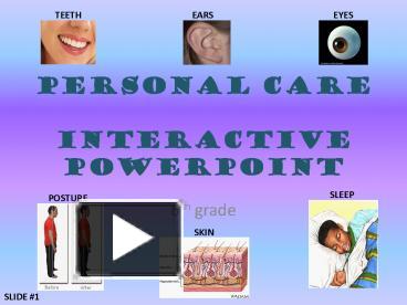 PERSONAL CARE INTERACTIVE POWERPOINT presentation | free to view