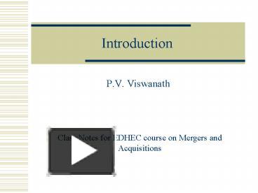 PPT – P.V. Viswanath PowerPoint presentation | free to download - id ...