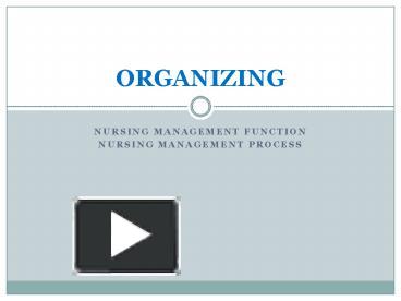 PPT – Nursing management FUNCTION PowerPoint presentation | free to ...