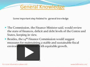 PPT – content for general knowledge PowerPoint presentation | free to ...