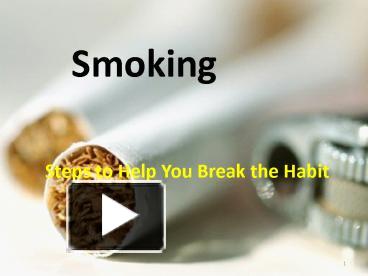 Smoking presentation | free to view
