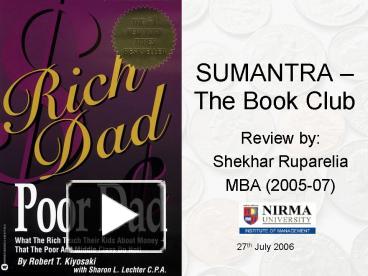 SUMANTRA presentation | free to view