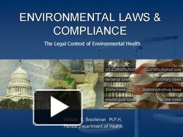 ENVIRONMENTAL LAWS presentation | free to view