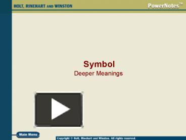 PPT – Symbol PowerPoint presentation | free to view - id: 446df-ZDc1Z