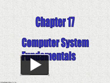 PPT – Computer System PowerPoint presentation | free to view - id ...