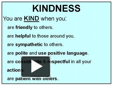 KINDNESS presentation | free to download